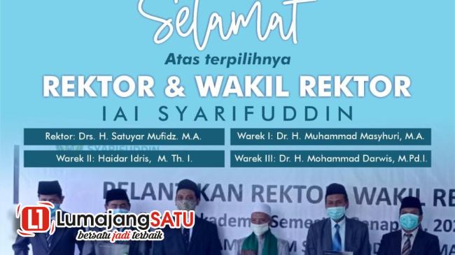 KH. Satuyar Mufidz Dilantik Jadi Rektor IAI Syarifuddin Lumajang