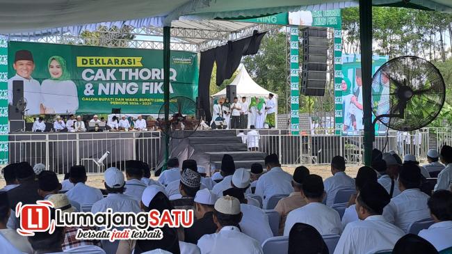 Deklarasi Cak Thoriq Ning Fika Menuju Lumajang Maju dan Makmur