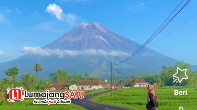 Wisata Viral di Pronojiwo Lumajang Berbackground Gunung Semeru