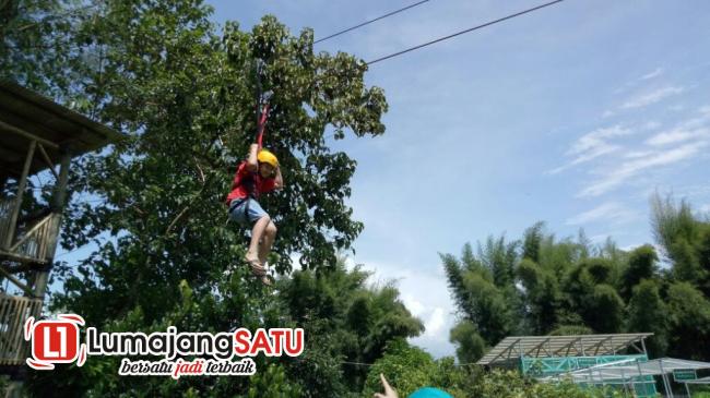 Wisata Edukasi Alas Semeru, Kini Dilengkapi Wahana Flying Fox